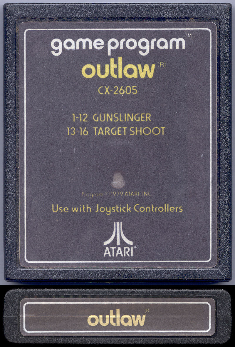 Game | Atari 2600 | Outlaw [Text Label]