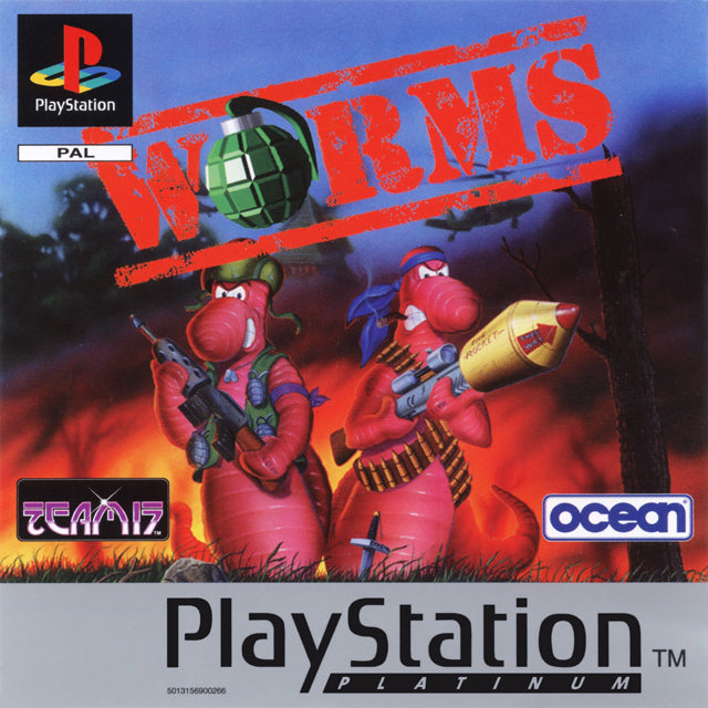 Game | Sony PlayStation PS1 | Worms (Platinum)