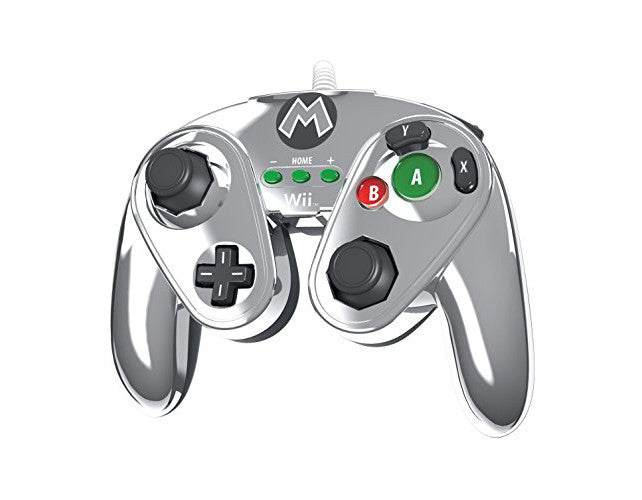 Controller | Nintendo Wii U | Metal Mario Wired Fight Pad Classic Cont