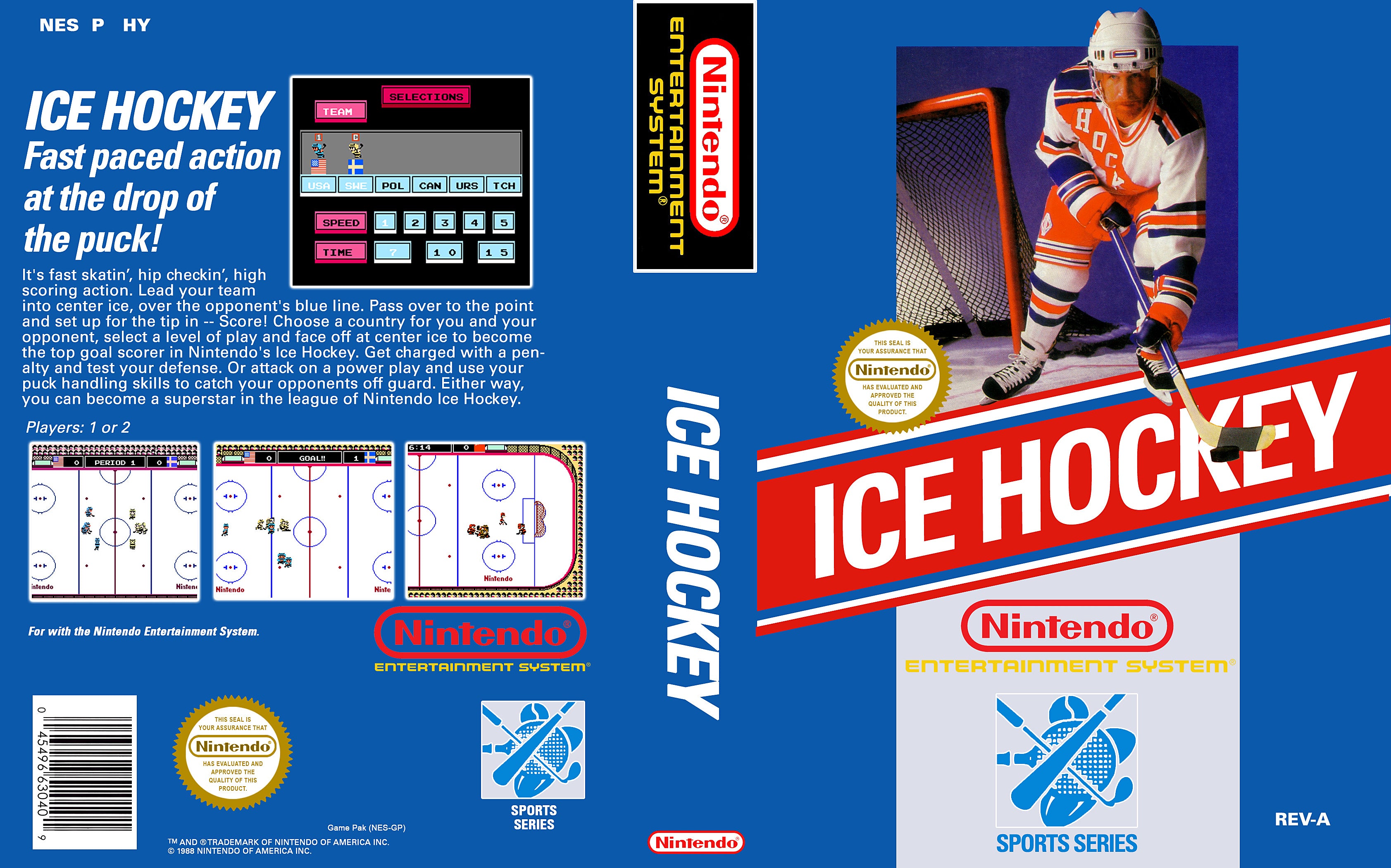 Game | Nintendo NES | Ice Hockey